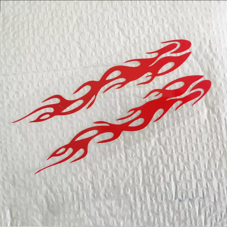 Stiker Api Menyala Sticker Cutting Api Menyala Reflektif Untuk Motor ...