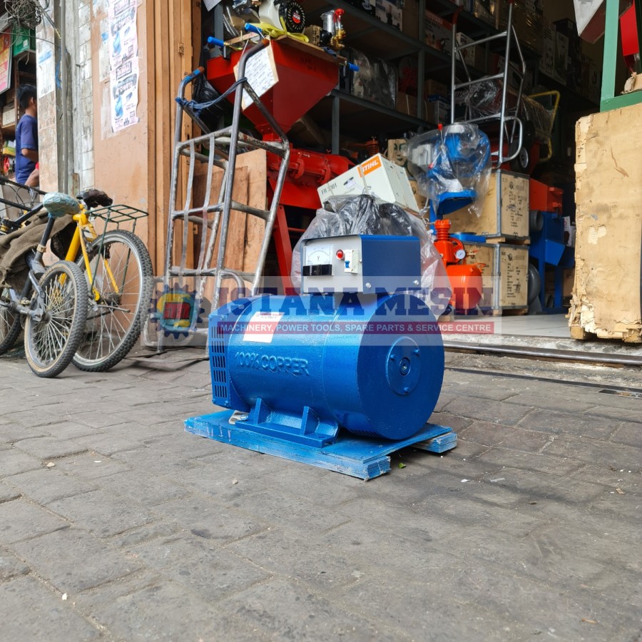 6KVA GENERATOR DINAMO GENSET 5000W 1 PHASE GENERAL ST 5 FULL TEMBAGA ...