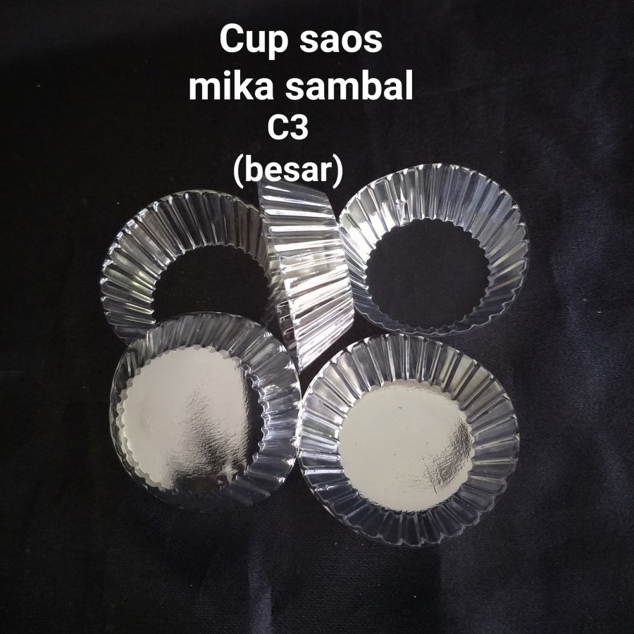 Cup sambal C3 (Besar) mika tray bening saos mini PER PACK | Lazada ...