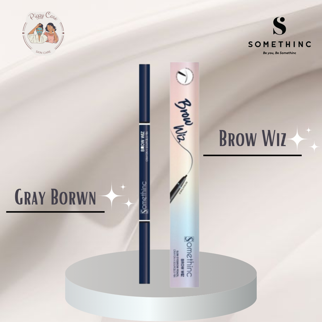 SOMETHINC BROW WIZ Retractable Eyebrow Dark Chocolate Brown Gray Eye ...