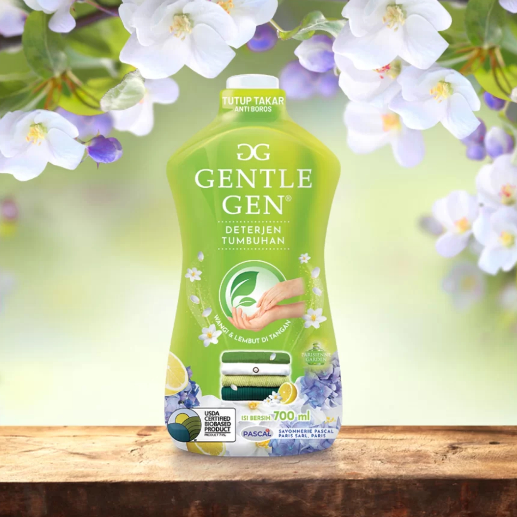 Gentle Gen Deterjen Cair 700ml Parisiene Garden | Lazada Indonesia