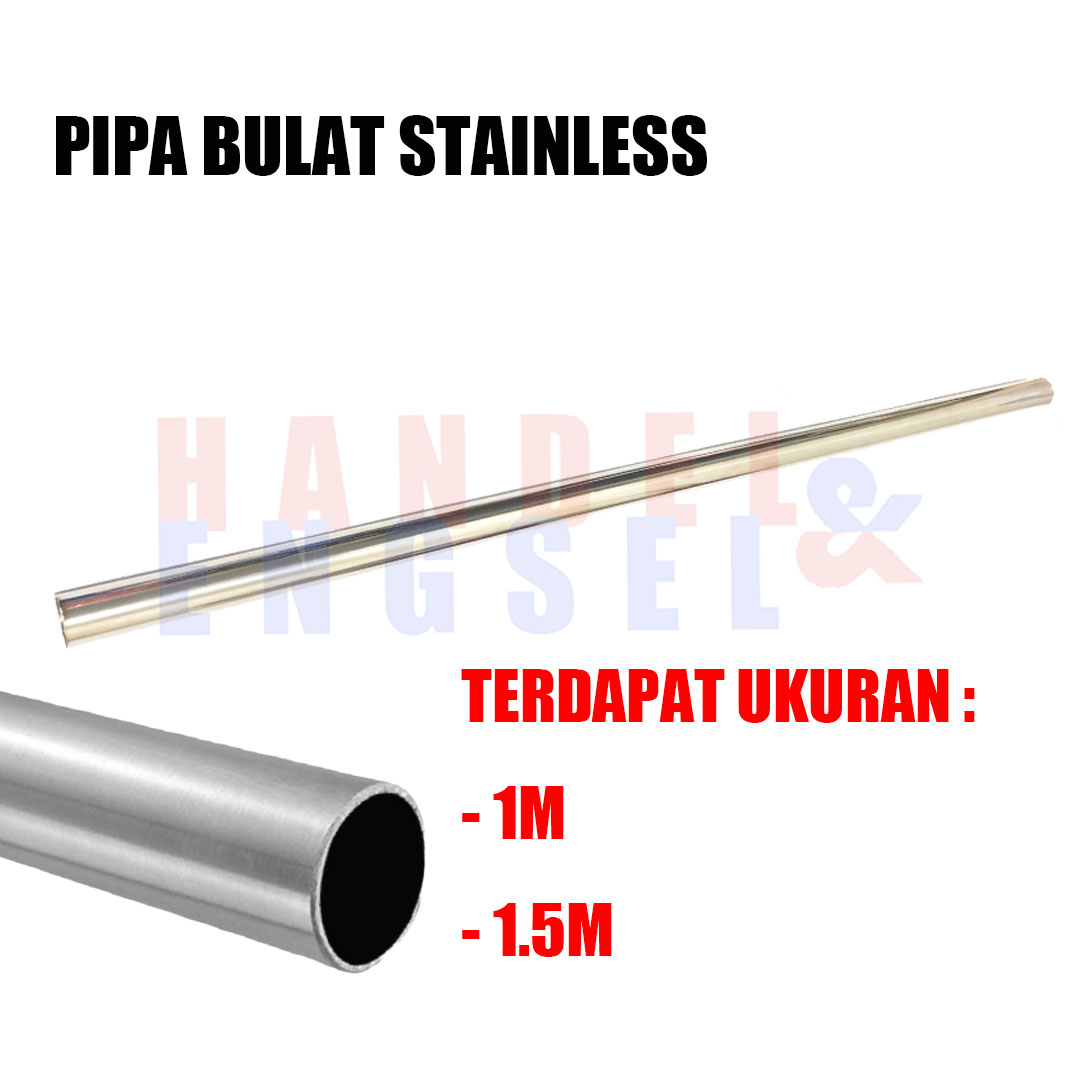 Pipa Stainless Steel Diameter Bulat 25 mm (2.5 cm) | Lazada Indonesia