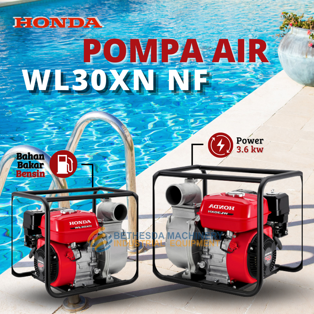 Mesin Pompa 3 inch 4,8HP Honda water pump alkon WL30XN | Lazada Indonesia