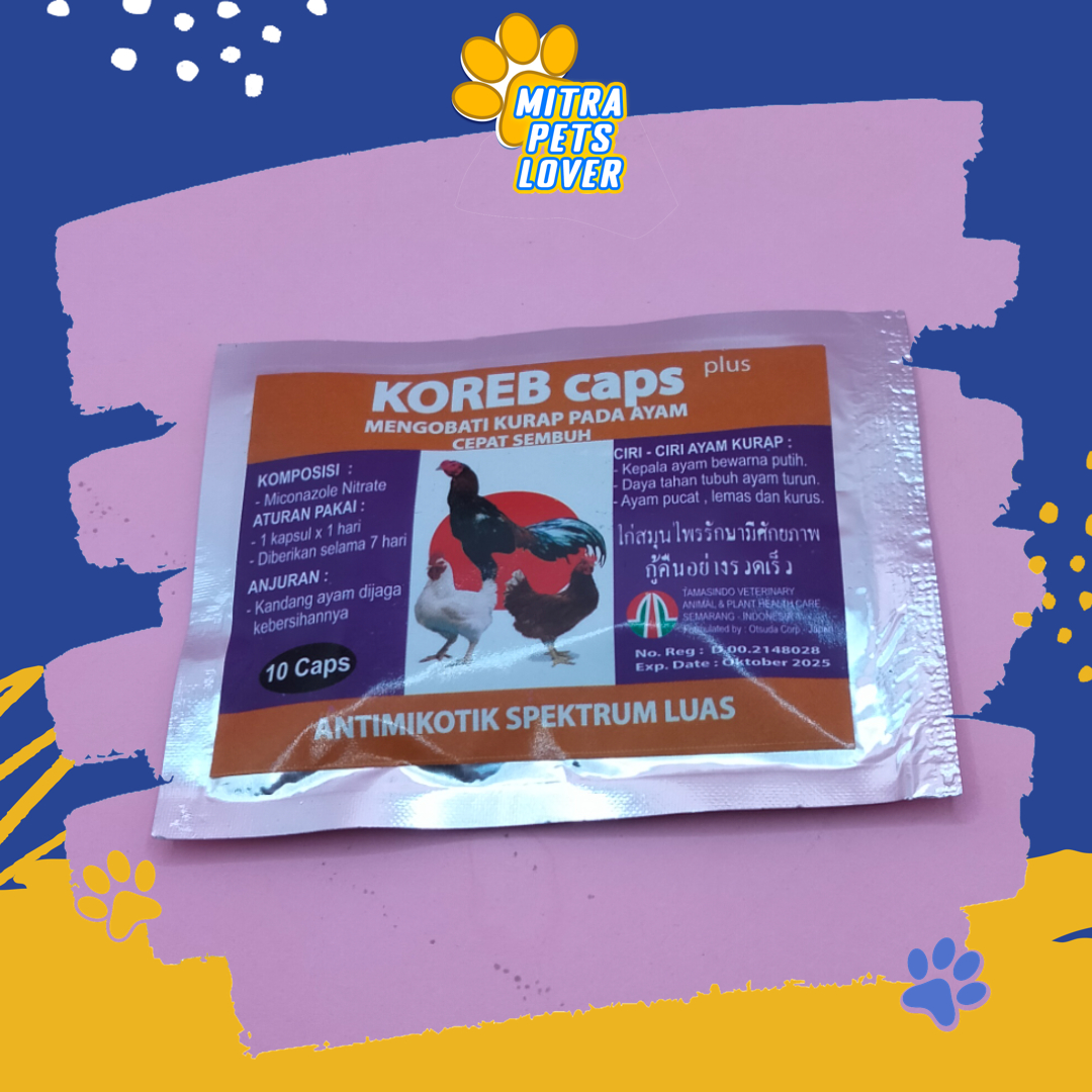 OBAT KURAP AYAM - KOREB PLUS 10 CAPS - MENGOBATI KURAPAN KUDISAN GATAL ...