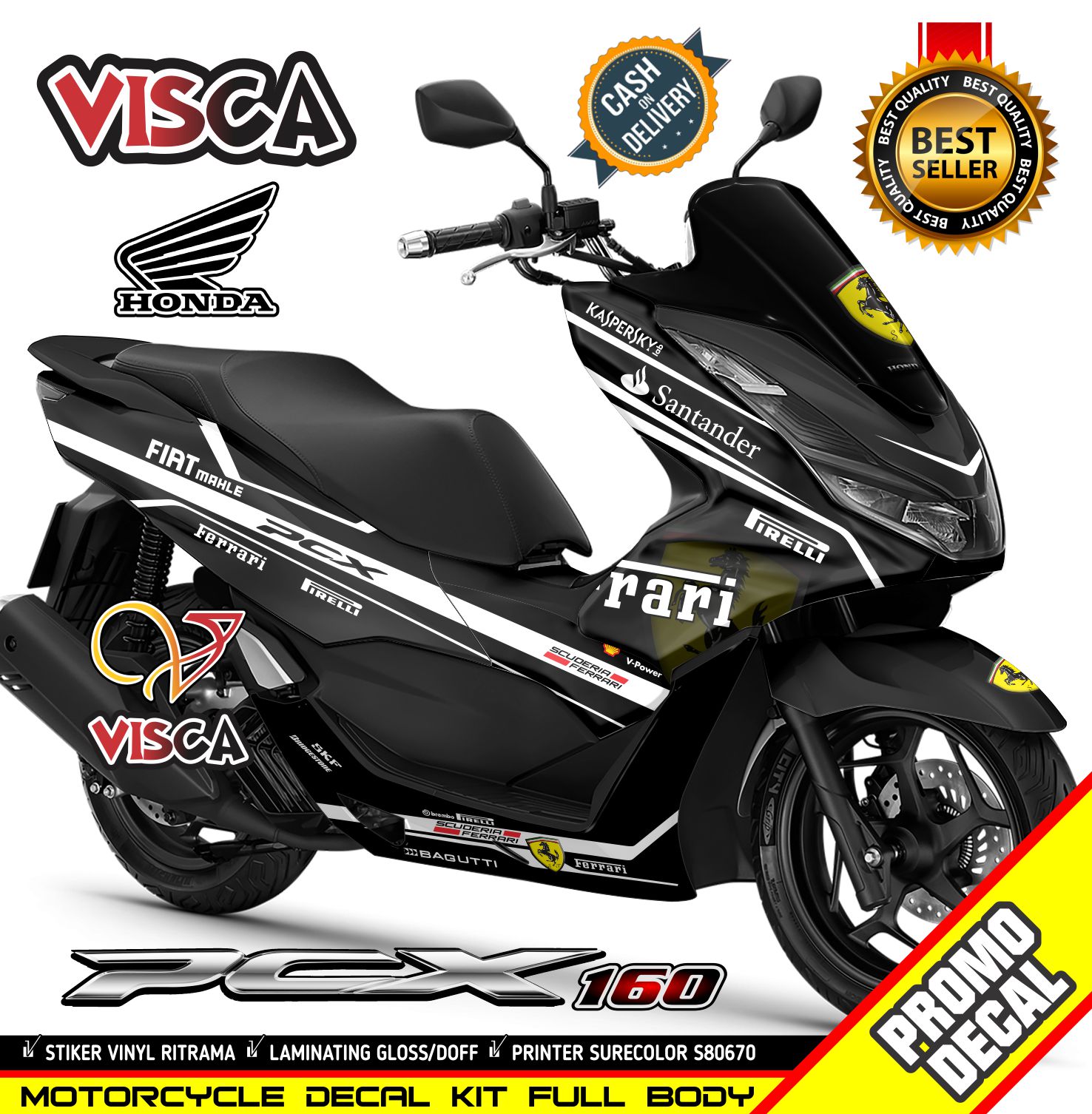 Stiker Pcx 160 Terbaru 2022 Decal Pcx 160 Full Body Stiker Pcx 160 ...