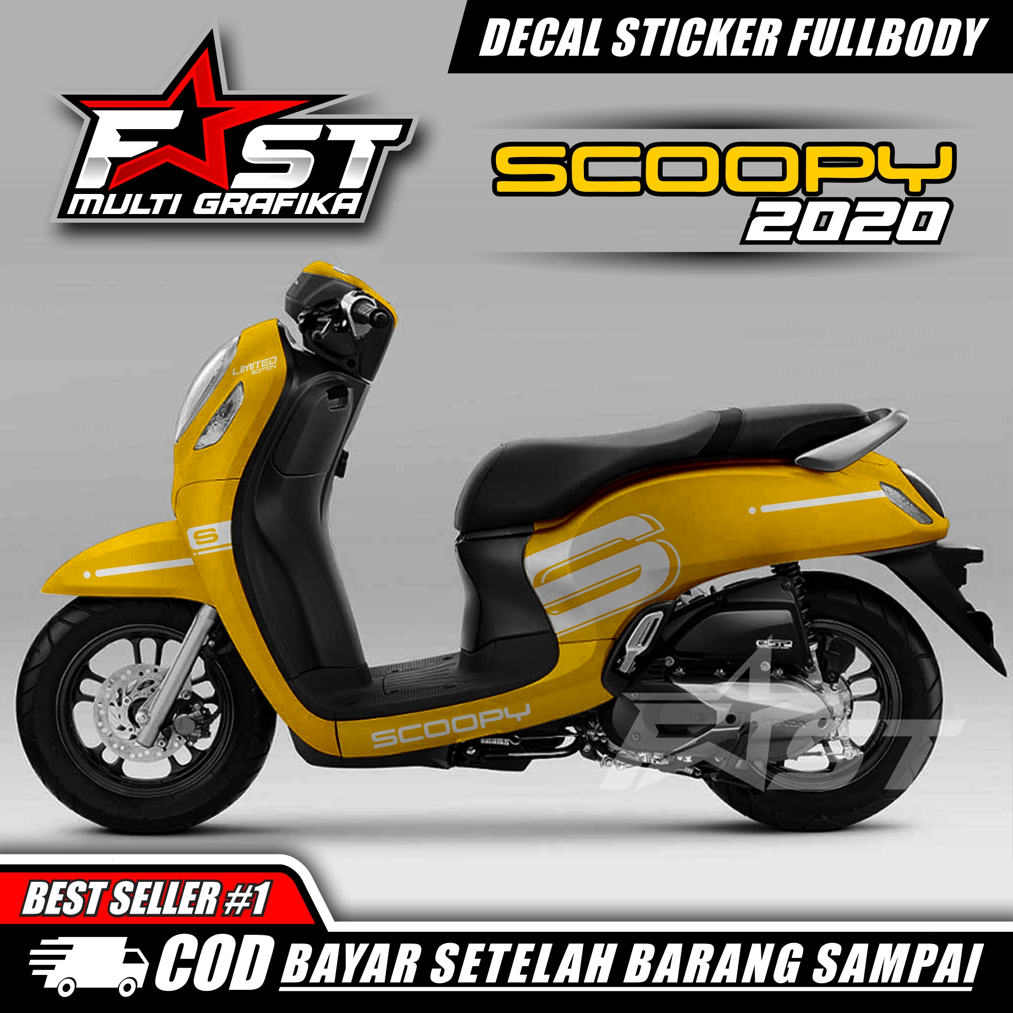 DECAL SCOOPY NEW 2020 FULL BODY ANTI LUNTUR BISA COD Decal Stiker ...