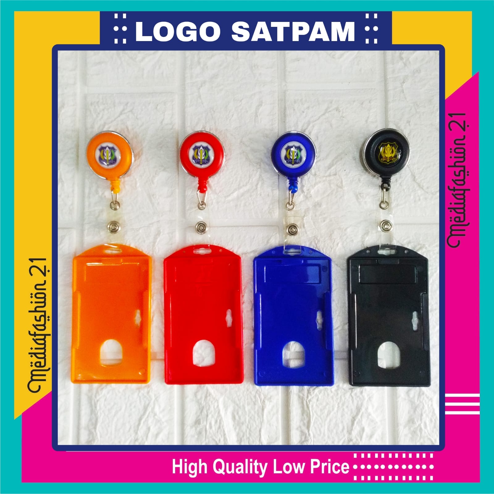 GANTUNGAN YOYO ID CARD SATPAM/SECURITY + TEMPAT ID CARD | Lazada Indonesia