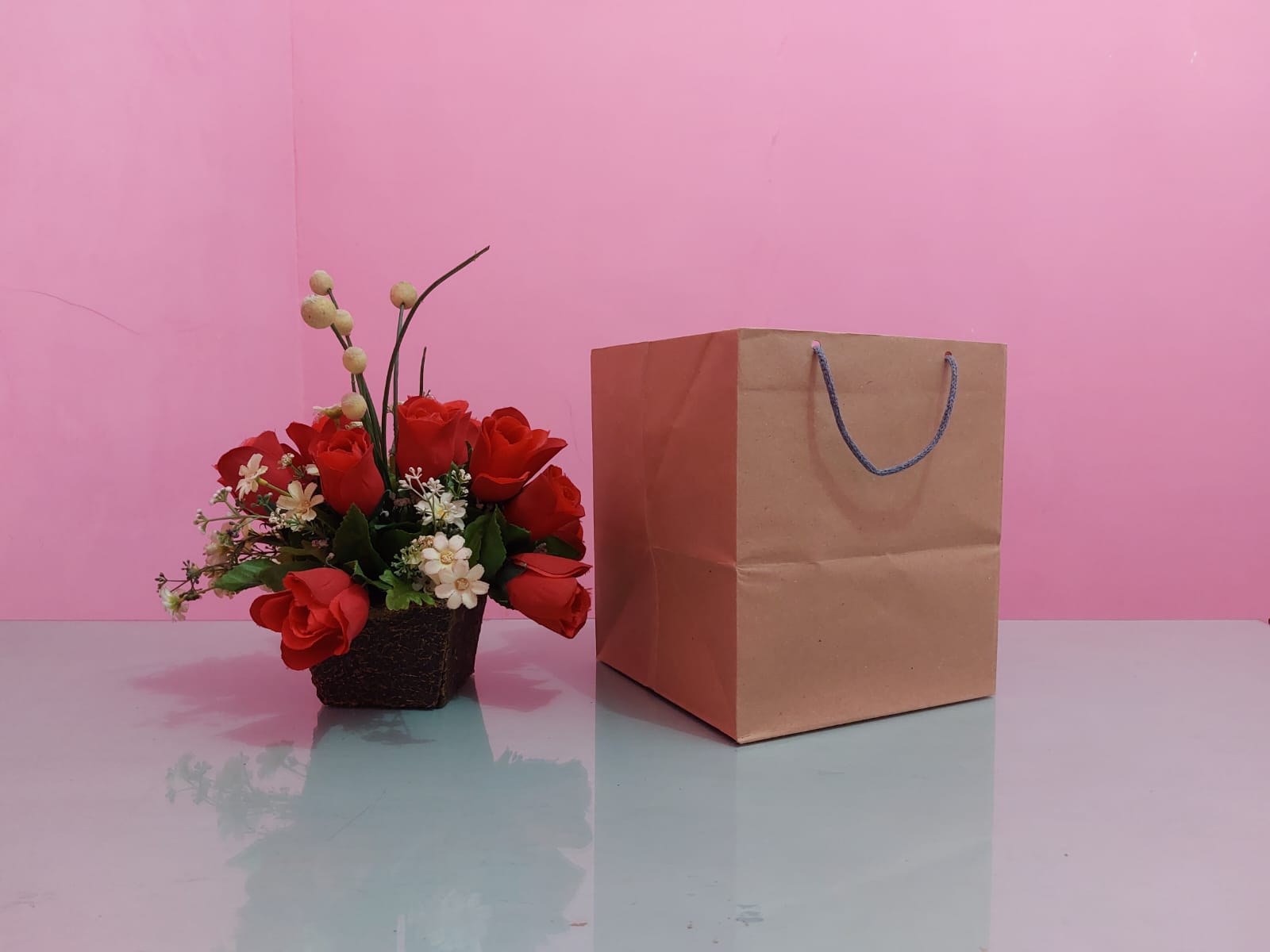 paper bag kotak / paperbag kotak nasi / tas kertas box dus bento ...