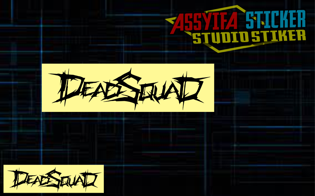 Stiker Dead SQUAD,Cutting Stiker Dead Squad,stiker metal | Lazada Indonesia