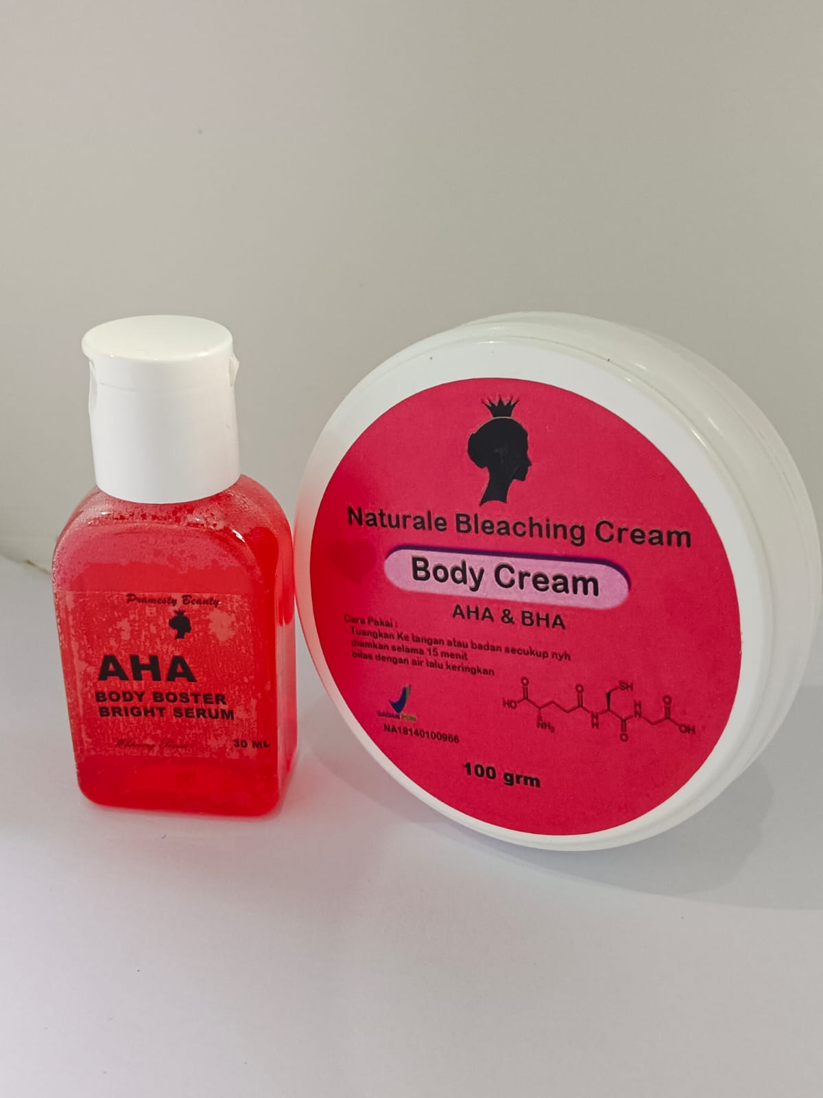 BLEACHING AHA BODY SERUM 100 ML DAN SERUM BADAN AHA BODY SERUM 30 ML ...