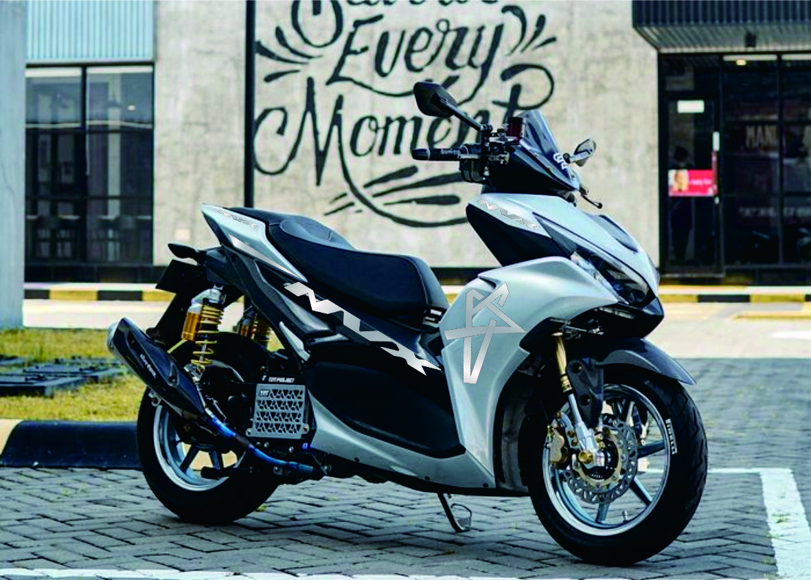 Striping Aerox Silver Bintang Viral Aerox New | Lazada Indonesia