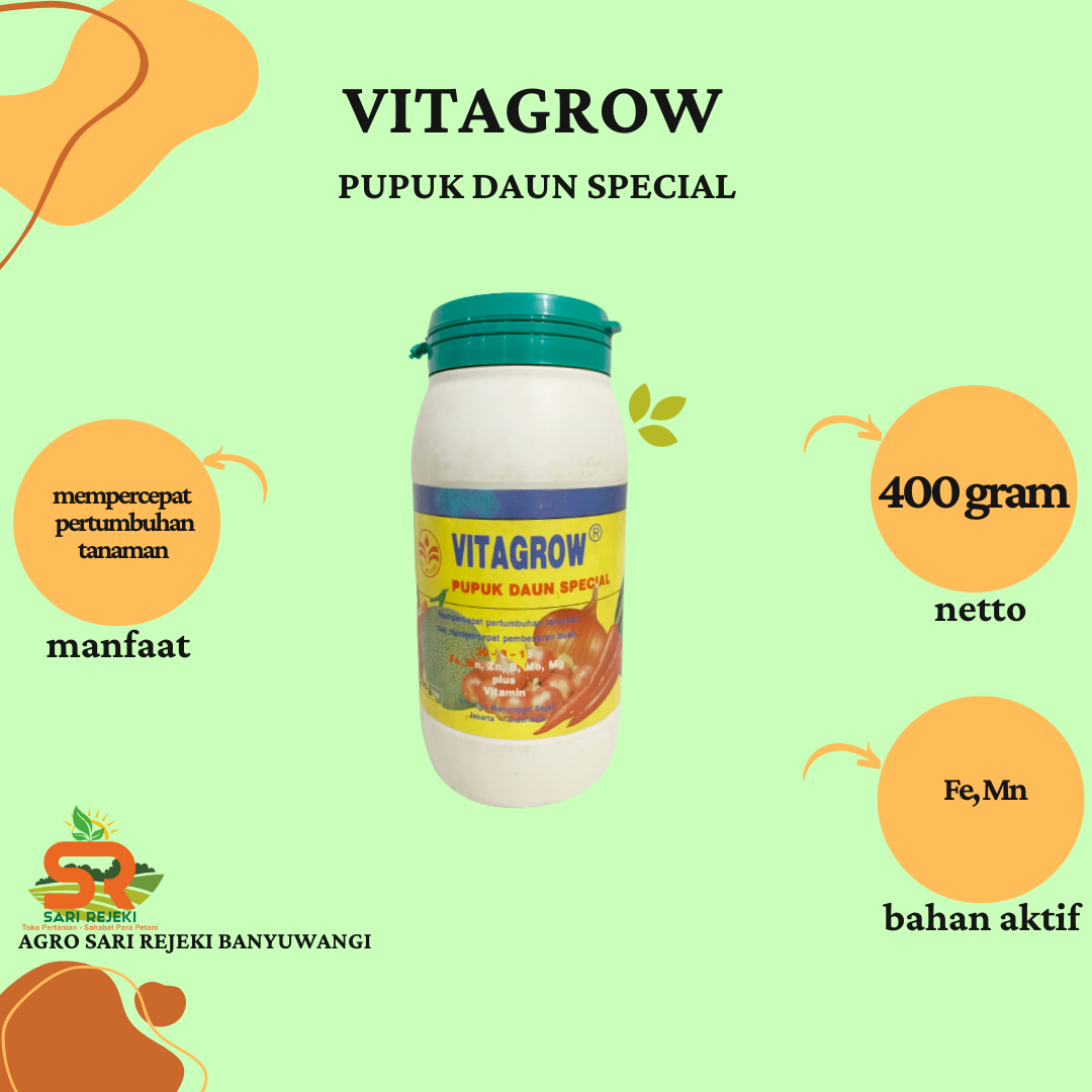 VITAGROW 400 GRAM PUPUK DAUN | Lazada Indonesia