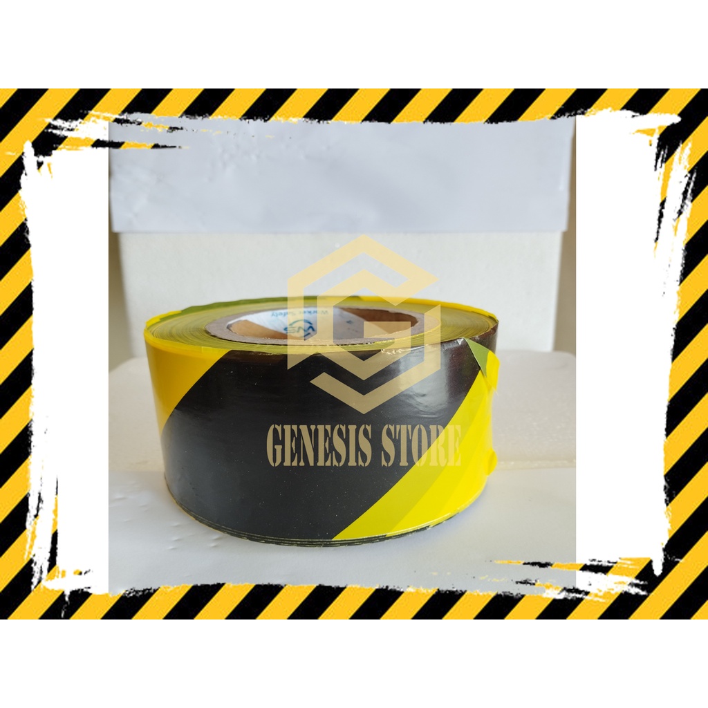 PEMBATAS PROYEK GARIS POLISI POLICE LINE YELLOW LINE SAFETY LINE ...