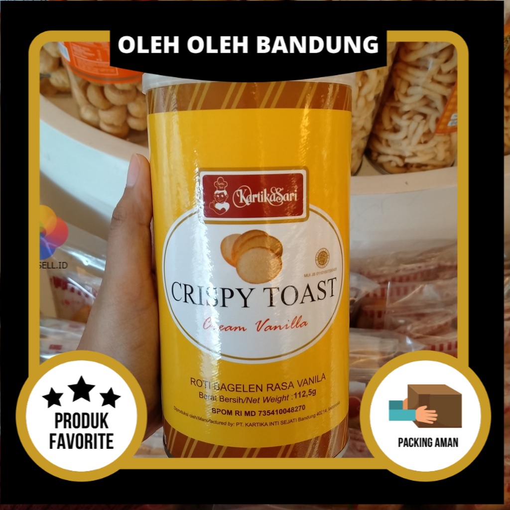Kartika Sari - Crispy Toast Vanila Kaleng - Bagelen - Oleh Oleh Kue ...