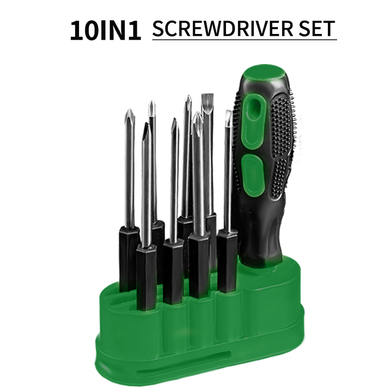 ISKU 10 in 1 obeng set /obeng kecil 1 set/ Obeng Set 10 in1 Obeng Set ...