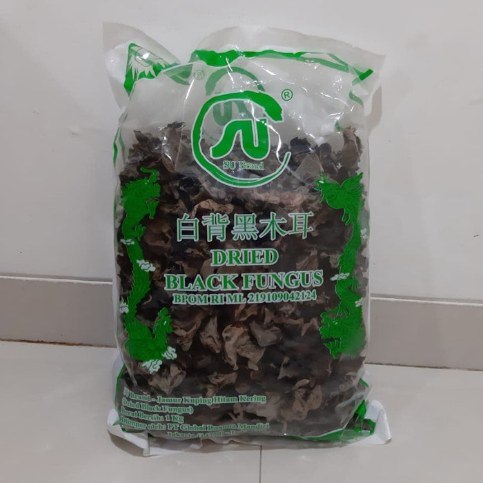 SU Brand Black Fungus 250gr Super Jamur Kuping Tikus Hitam Kering ...