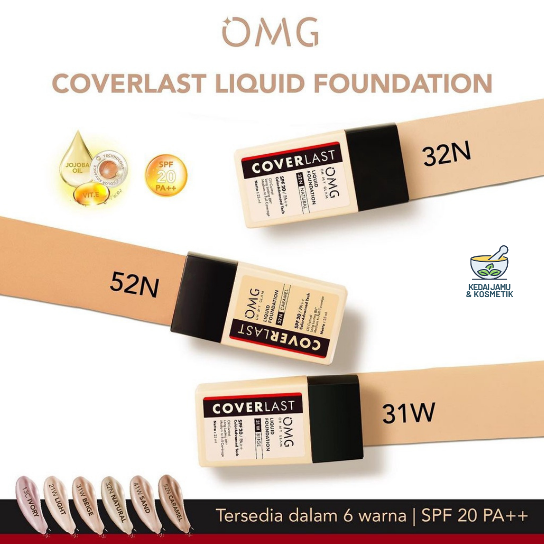 OH MY GLAM OMG COVERLAST LIQUID FOUNDATION ALL COLOR VARIANT | Lazada ...