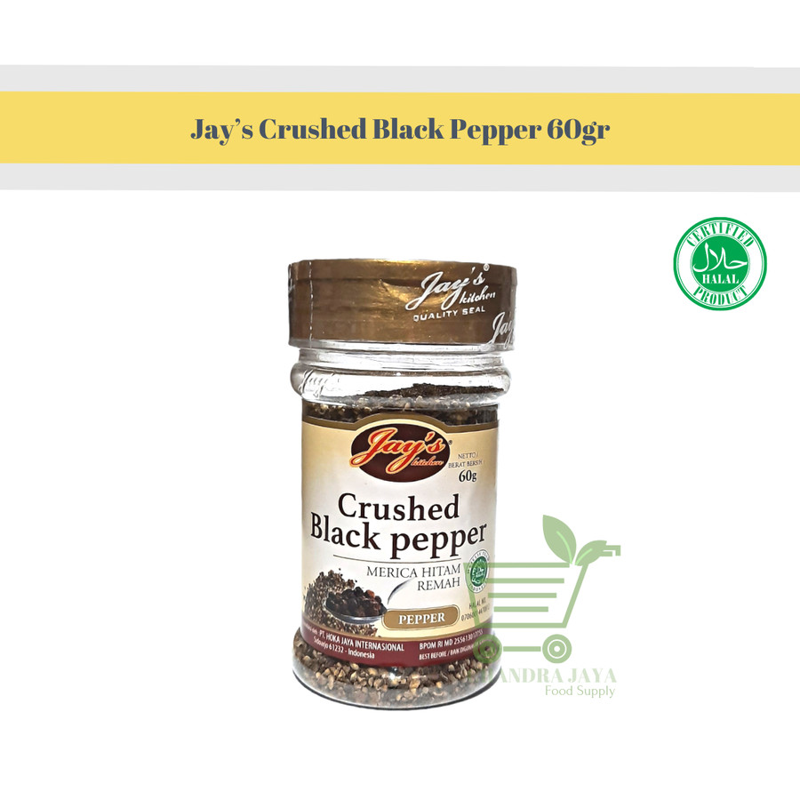 Jay’s Crushed Black Pepper 60gr - Remahan Merica Hitam | Lazada Indonesia
