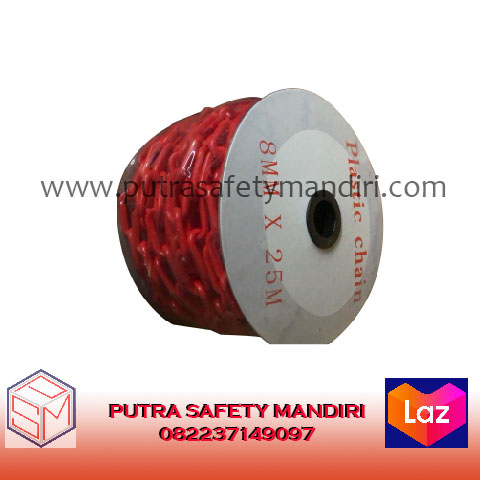 RANTAI PLASTIK PENGUBUNG TRAFFIC CONE PEMBATAS PARKIR PORTABLE PLASTIC ...