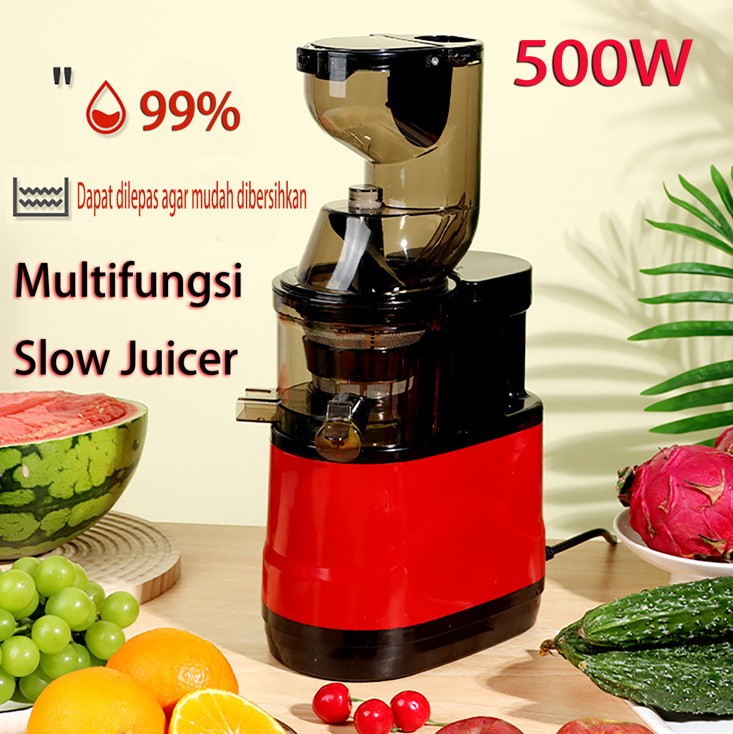 Multifungsi Slow Juicer Pengekstrak Juice Sari Buah Tanpa Ampas Slow ...