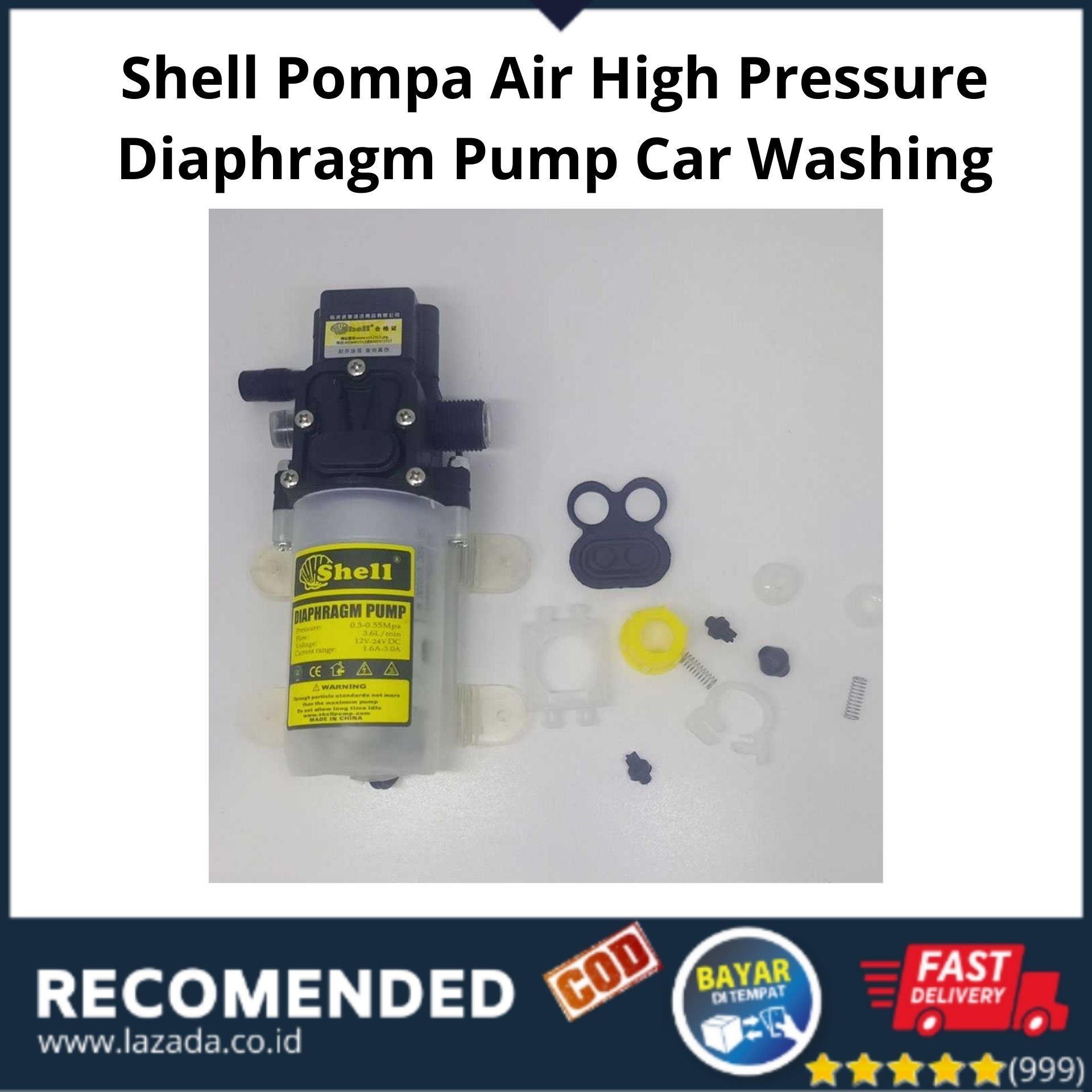 Shell Pompa Air High Pressure Diaphragm Pump Car Washing Pompa Air dc ...