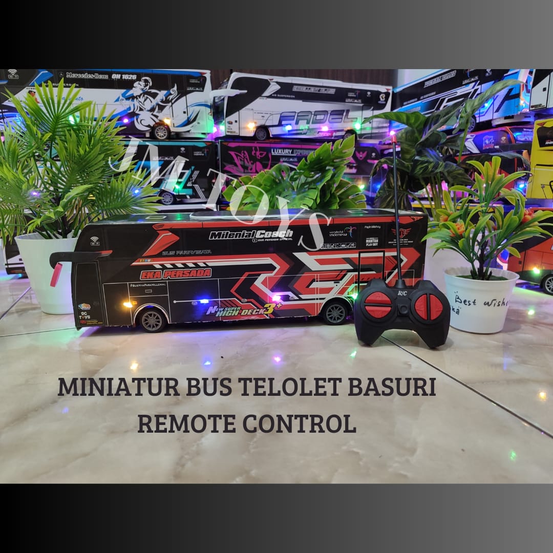 MINIATUR BUS TELOLET BASURI REMOT CONTROLPEGASUS | Lazada Indonesia