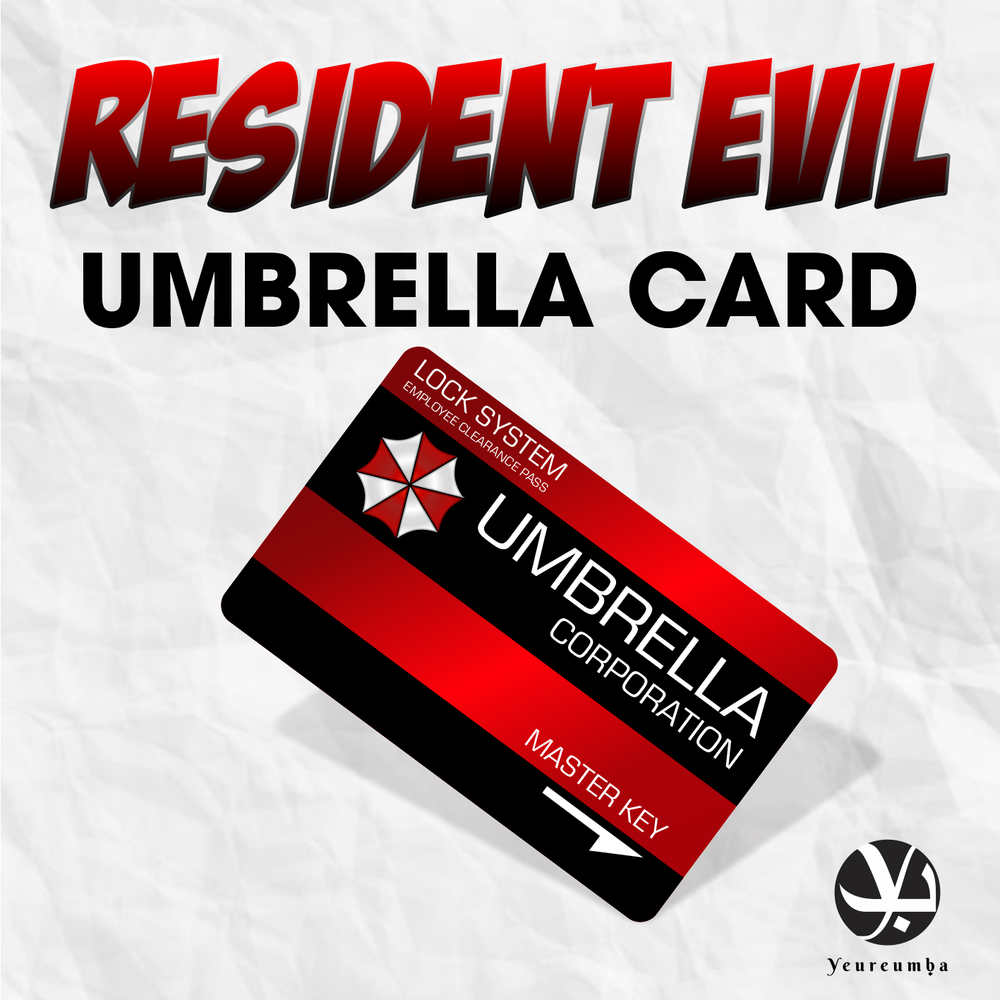 Resident Evil - Kartu Atm - Skincard Umbrella - Custom Sticker Atm ...