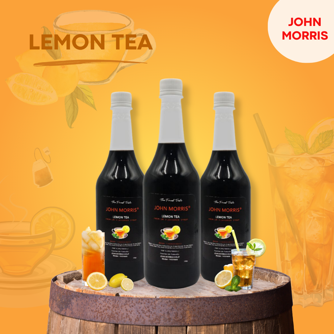 JOHN MORRIS Premium Flavoured Syrup Lemon Tea 1000 ml / Sirup Rasa ...