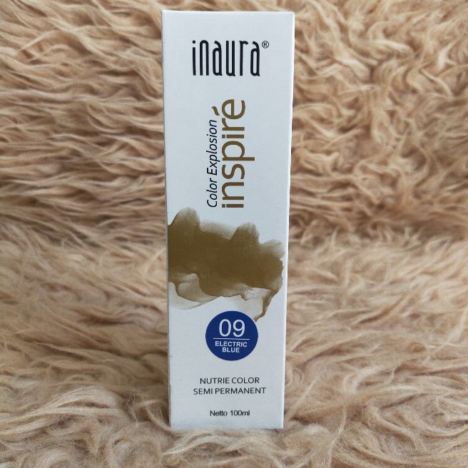 INAURA INSPIRE COLOR EXPLOSION 09 ELECTRIC BLUE BIRU CAT PEWARNA RAMBUT ...