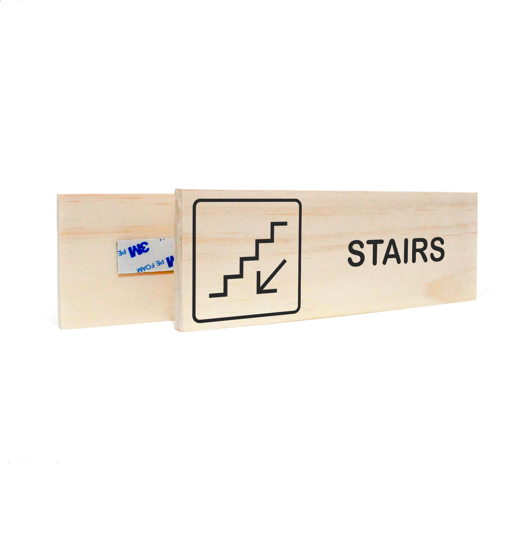 stairs wall signage - down stairs sign sistem - penanda tangga turun ...