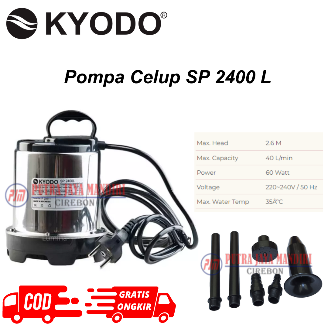 KYODO Pompa Celup / Submersible Pump SP 2400 L | Lazada Indonesia