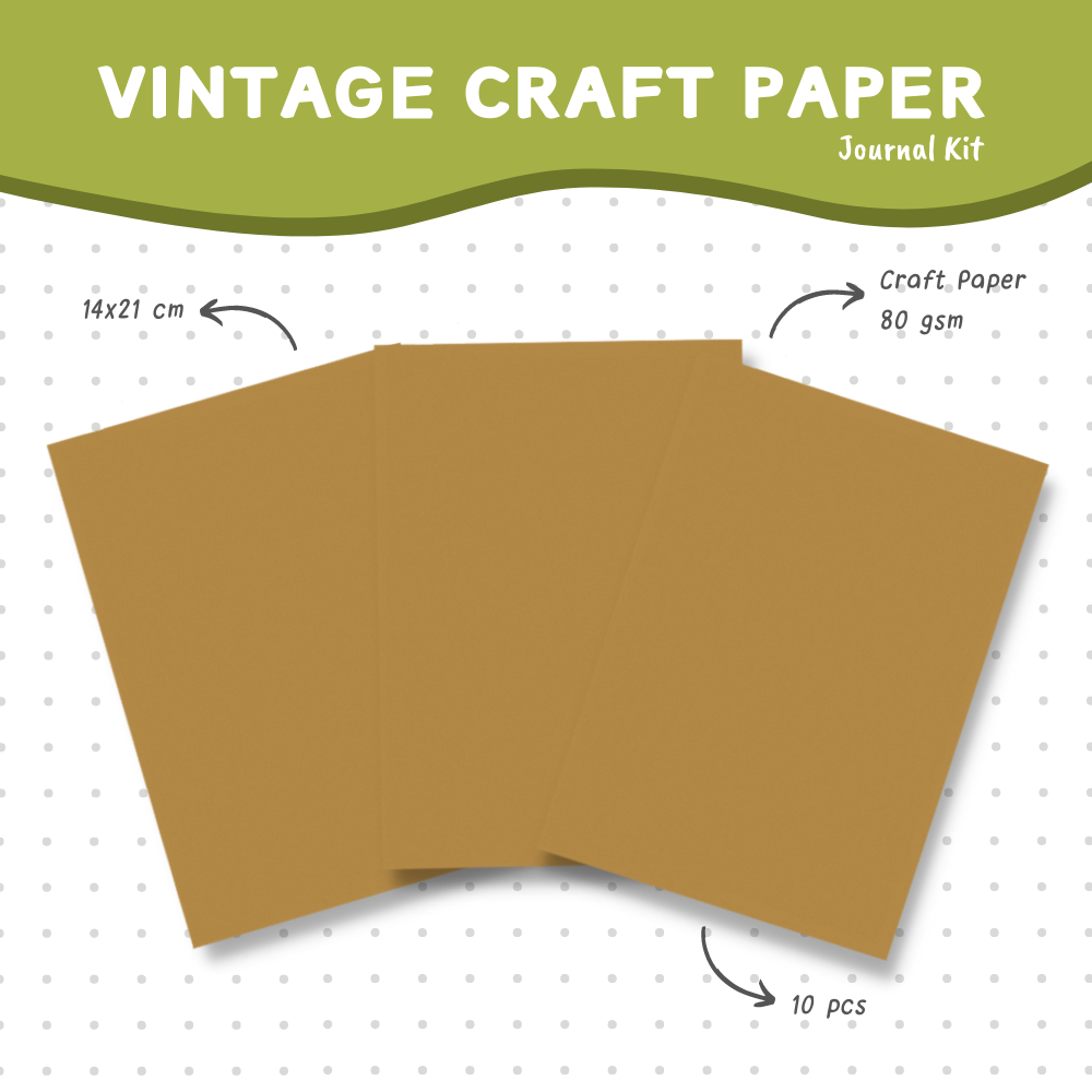 (10 pcs) Vintage Craft Paper : Journal Kit - by Aera Art Studio ...