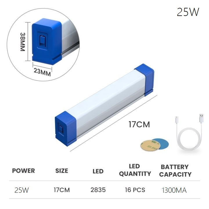 Lampu neon led 30W 60W 80W Senter Darurat Gantung Kemping Camping Light ...