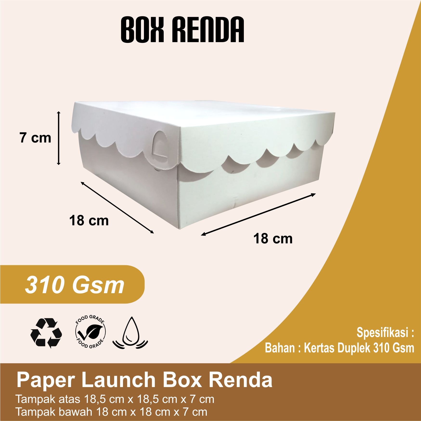 Kotak nasi kertas laminasi dan non laminasi box lunch box paper murah ...