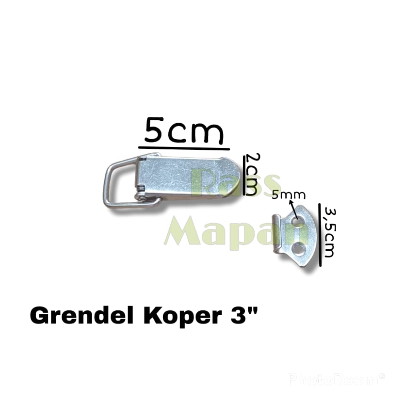 Grendel Koper Overpal Peti SS Stainless Steel Kecil Sedang Besar ...