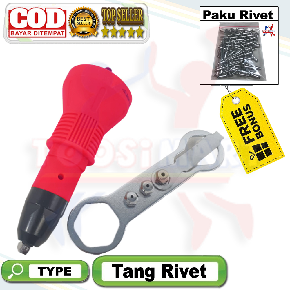 Tang ripet bor Listrik adapter hilda tang rivet adaptor rivet gun bonus ...