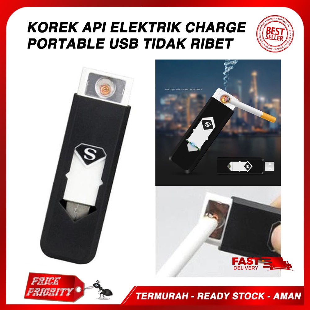 Korek Api Listrik Elektrik Rechargeable Bisa di Cas Charge USB Murah | Best Price | Lazada Indonesia