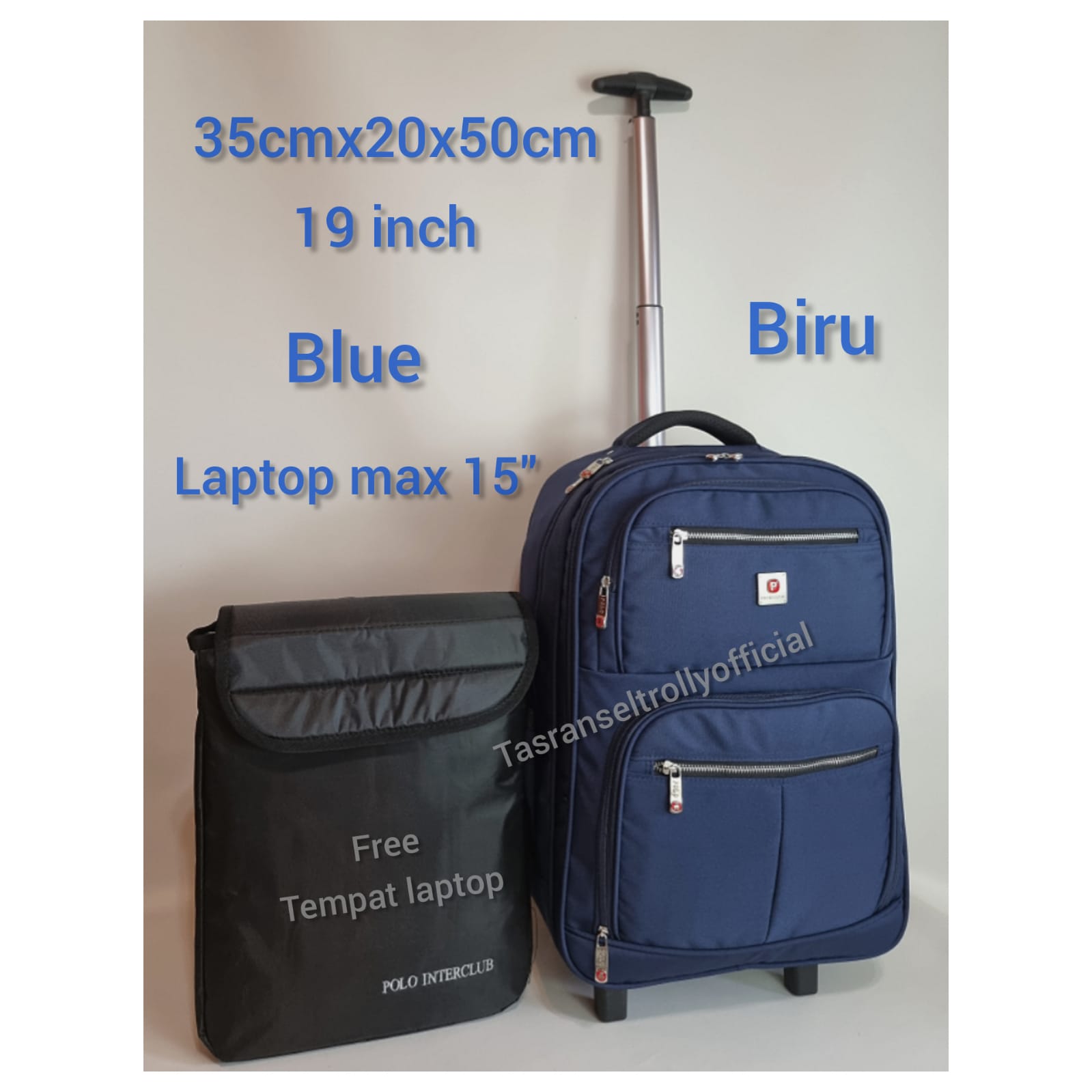 Tas Ransel Troli Laptop Polo Interclub 19inch | Lazada Indonesia