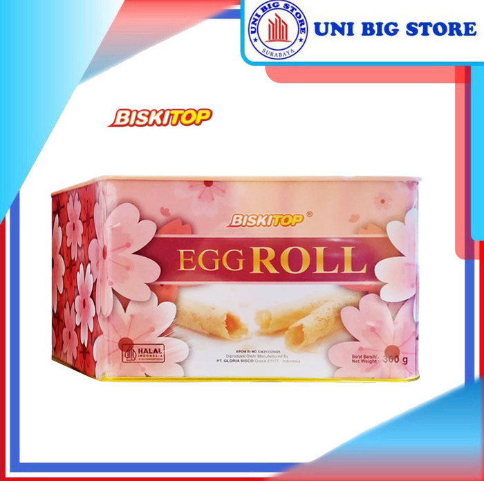 Biskitop Egg Roll 300 gr Biscuit Snack Kaleng | Lazada Indonesia