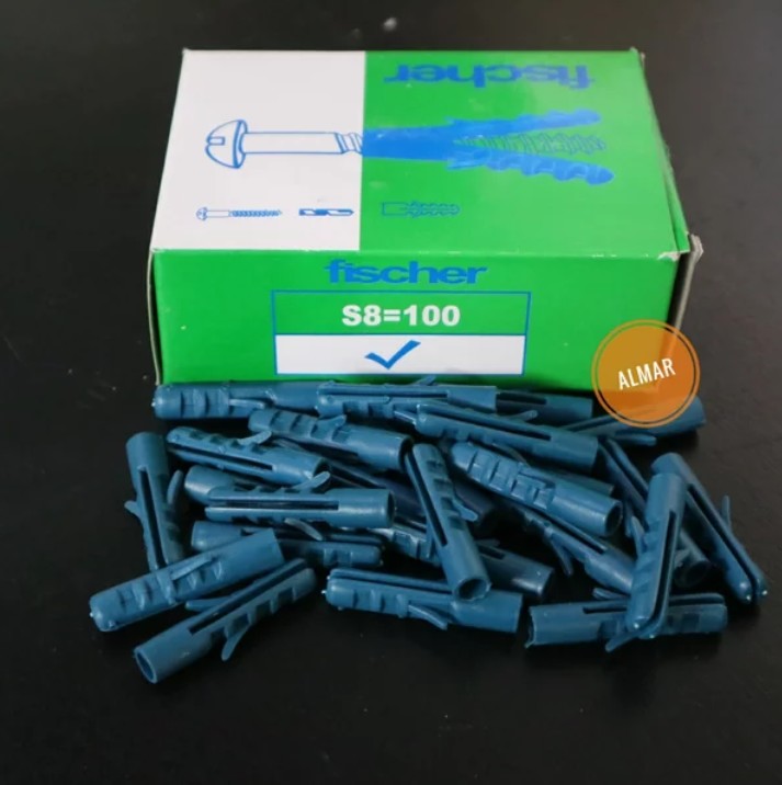 Fischer Sekrup S8 SET 100 Pcs Panjang 40 mm Sekerup Pischer Fischer ...