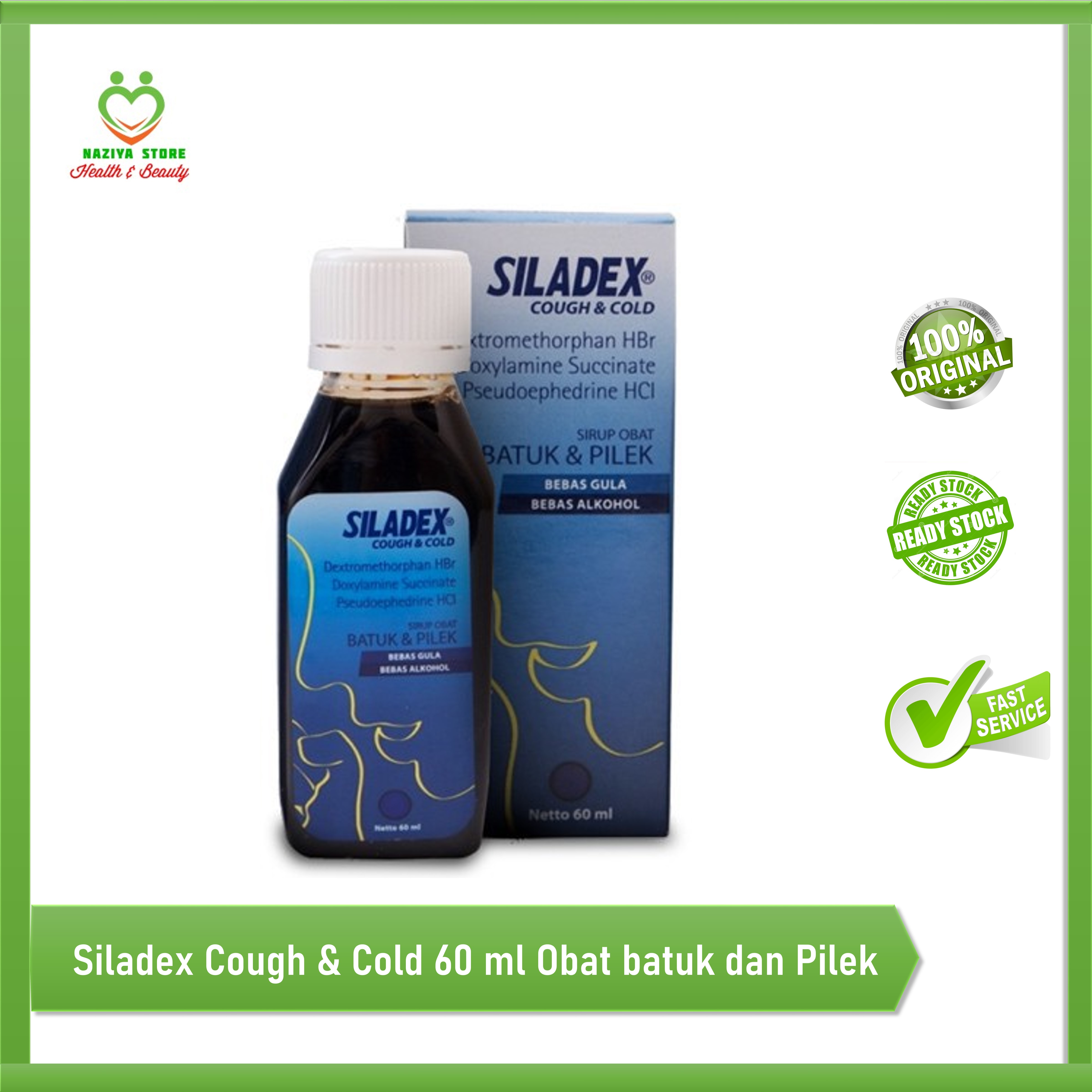 Siladex Syrup Sirup 60 ml Obat Batuk pilek/ Batuk Sesak/Batuk Alergi ...