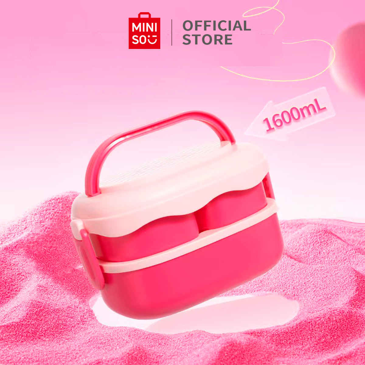 MINISO X Barbie Kotak Makan Dua Lapisan dengan Garpu dan Sendok 1600ml ... MINISO X Barbie Kotak Makan Dua Lapisan dengan Garpu dan Sendok 1600ml ...