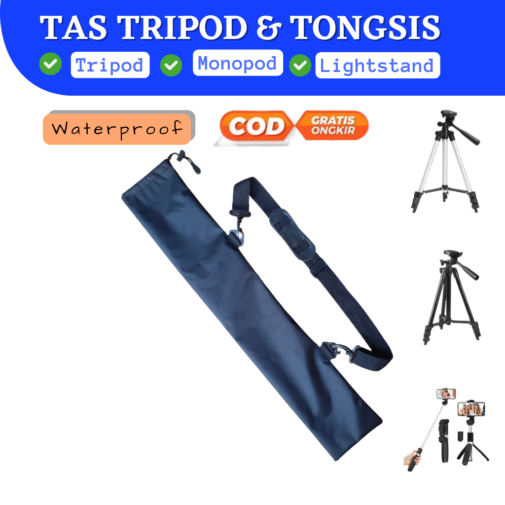 Grosir Tas Tripod Grade A Waterproof / Tas Tripod Tongsis / Tas Monopod ...