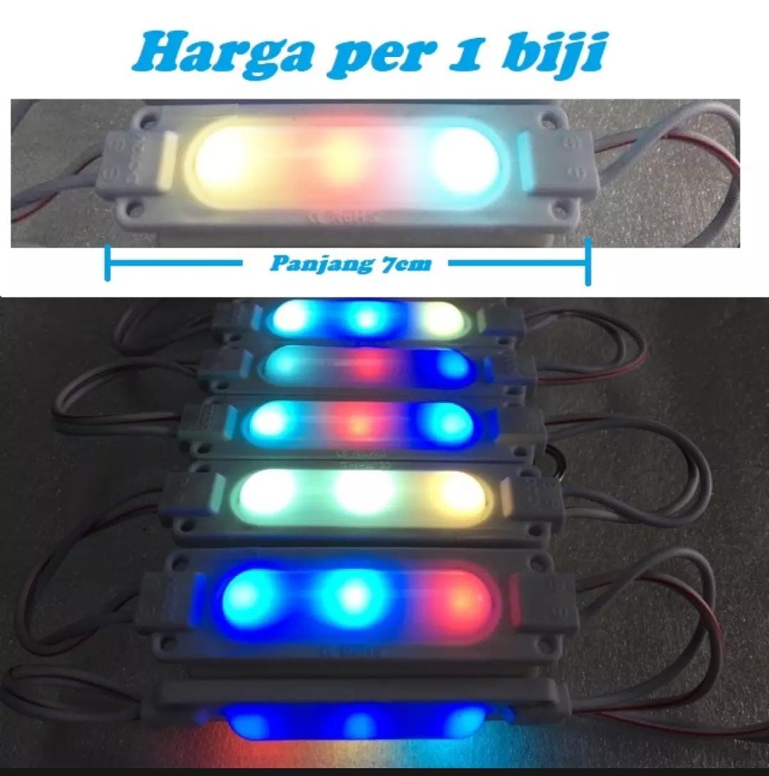 ISI 1 biji Lampu Led Kolong Truk Bis 24 volt Lampu sorot 24 volt modul cob bis truk new RGB ...