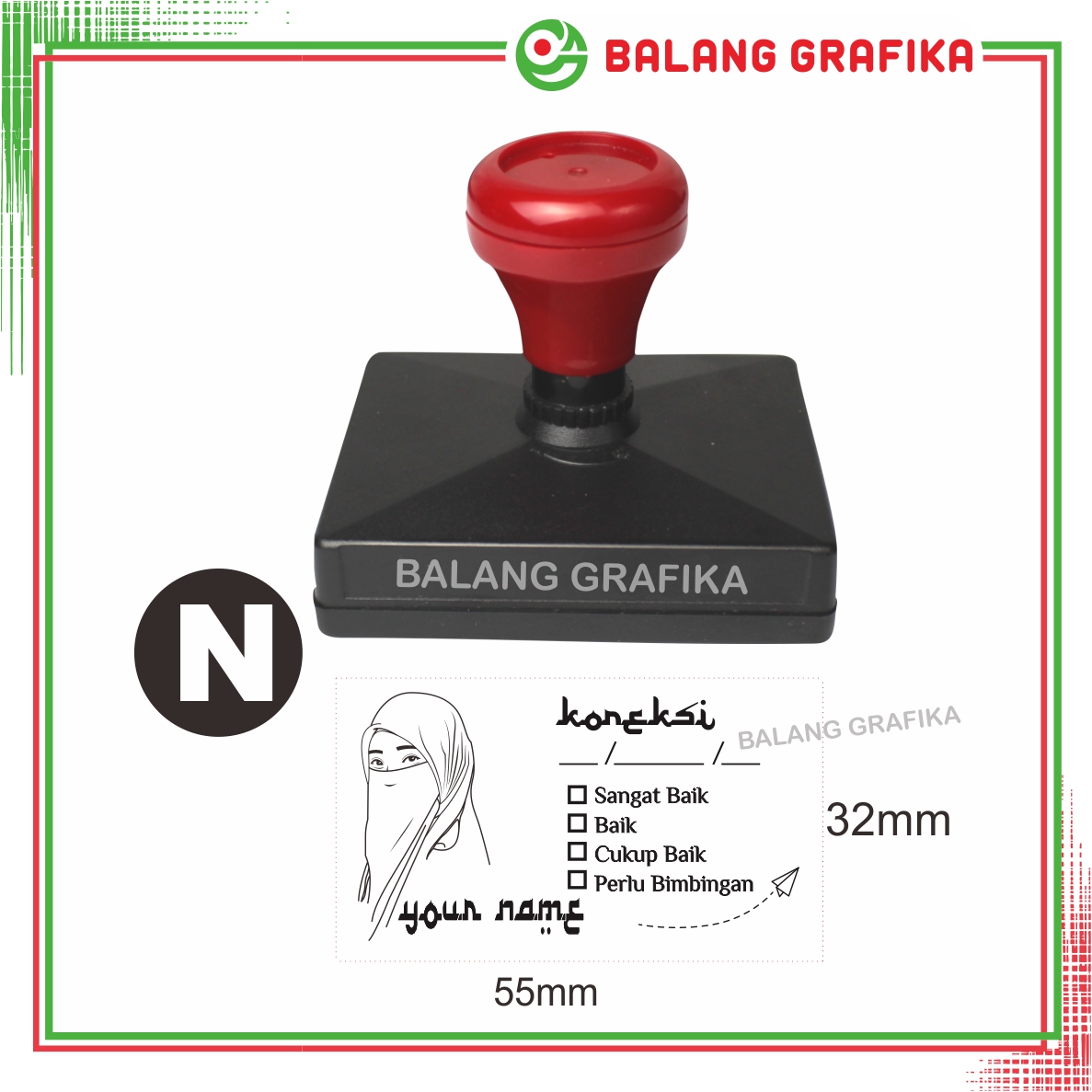 Stempel Nilai Guru Cap Koreksi Stamp Checked Teacher Stampel Penilaian ...