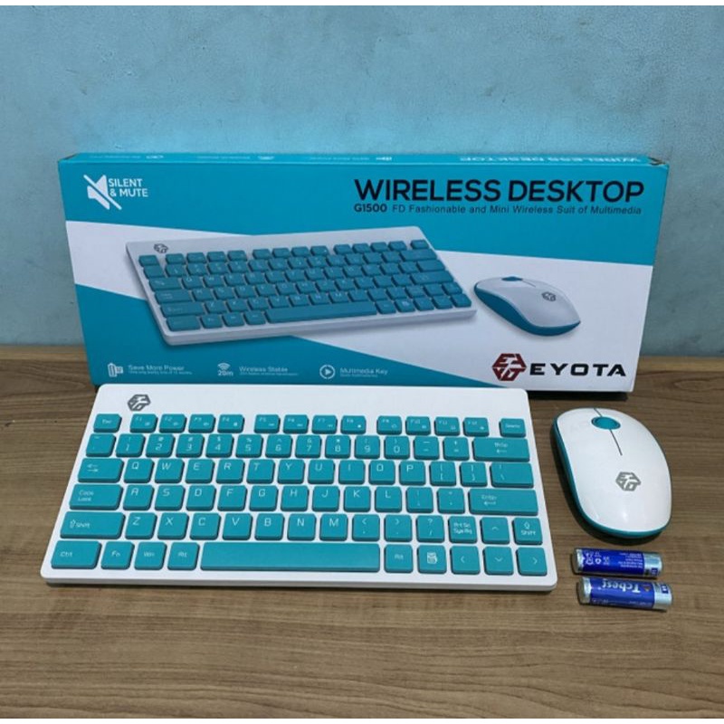WIRELESS KEYBOARD MINI DAN MOUSE COMBO EYOTA G1500 | Lazada Indonesia