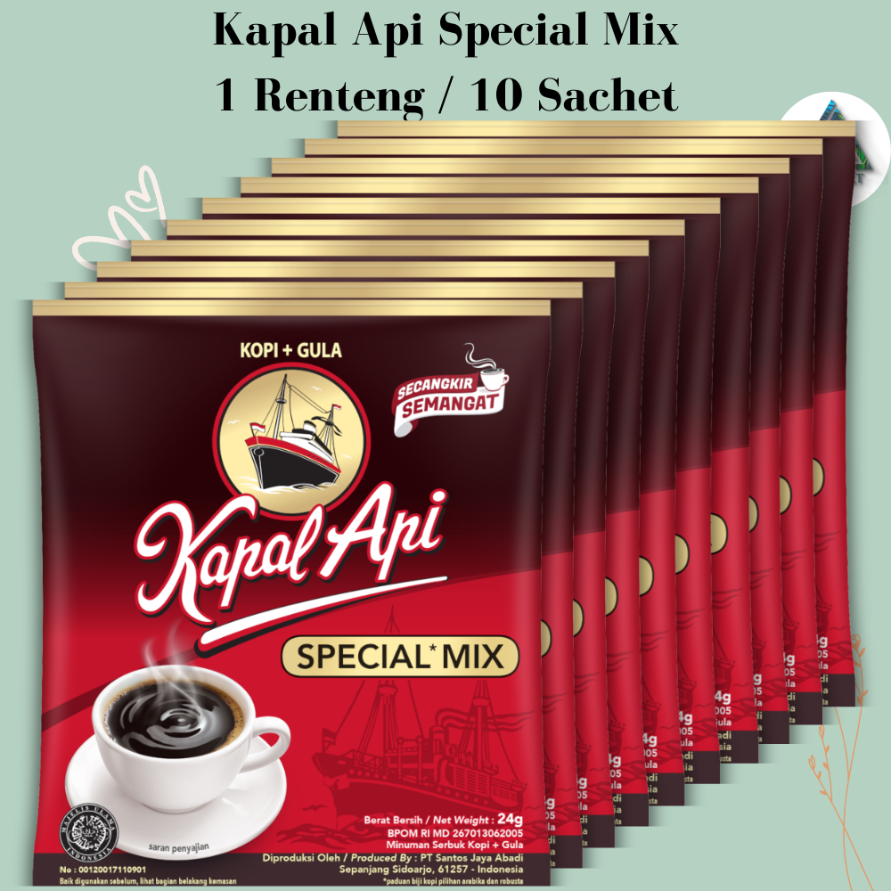 1 Renteng Kopi Kapal Api Spesial Mix (10 sachet) | Lazada Indonesia