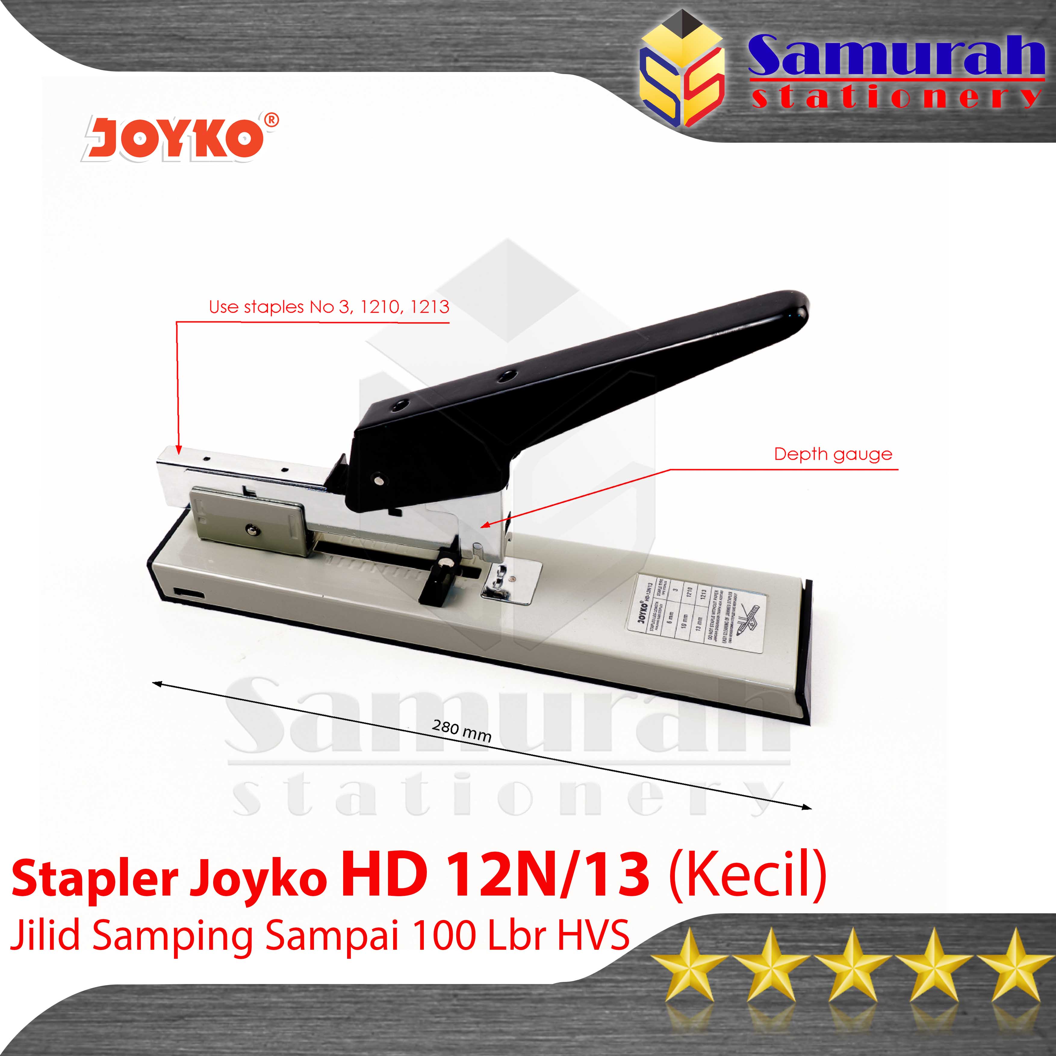 Stapler Joyko HD-12N/13 Pendek / Mesin Staples Jilid HD 12N / 13 Kecil ...