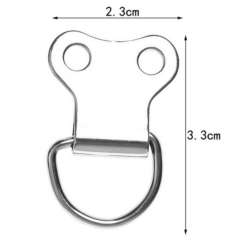 25 pcs D-Ring Picture Frame Hanging Hooks Double Hole Hangers With Screws Silver - The Pens Of ...