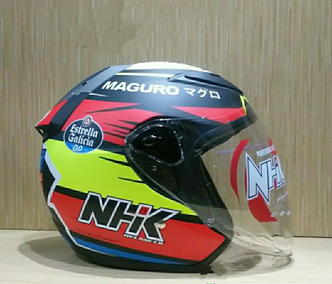 Helm NHK Original Maguro Motip S.E PLOU ORIGINAL TECHNICAL MOTOR GP NHK R6 | Lazada Indonesia